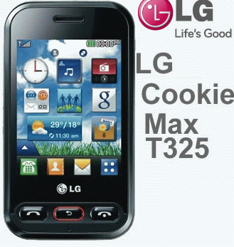 LG Cookie Max T325 3G Capable Mobile Phone With Wi-Fi Virtual QWERTY ...