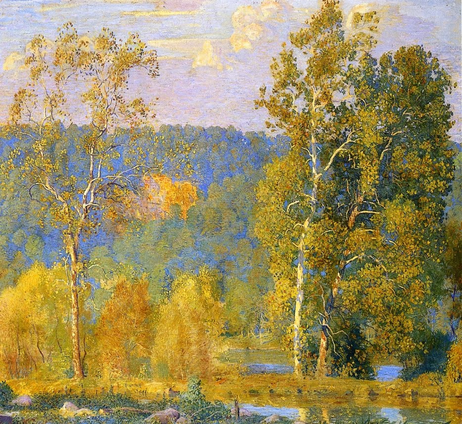 Landscape Painting by American Impressionist Artist Daniel Garber ...