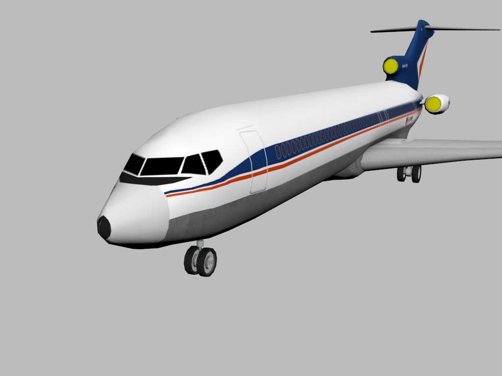 Texturing and Lighting: Airplane diffuse texture work in progress