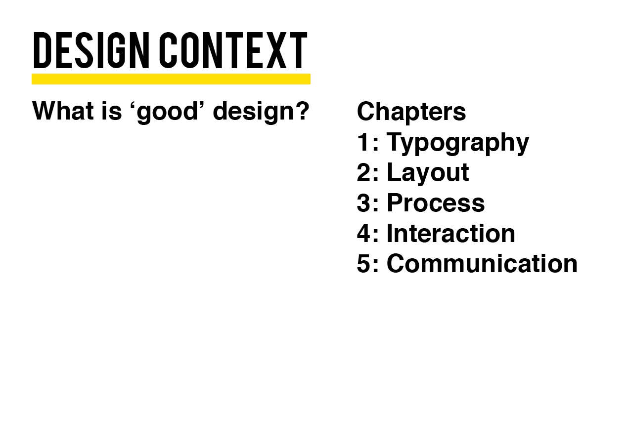 Design Context: Design Context Presentation
