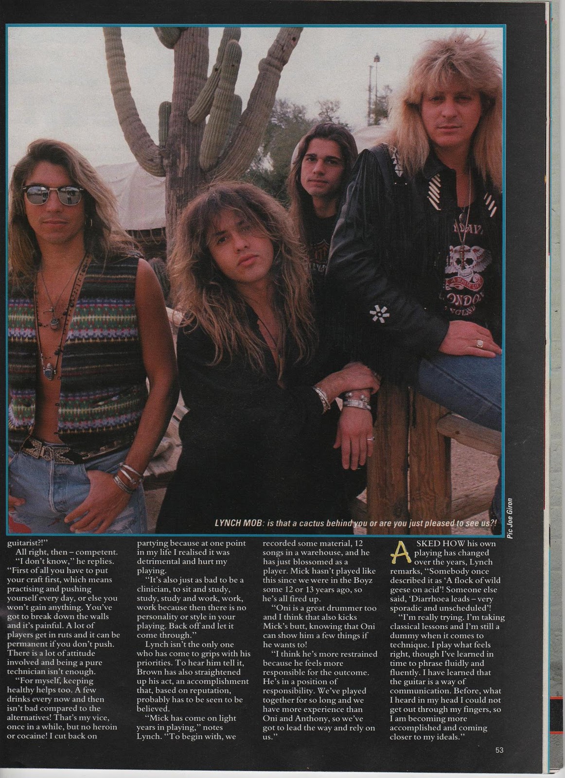 Klassic Kerrang Interviews: Lynch Mob - April 1990