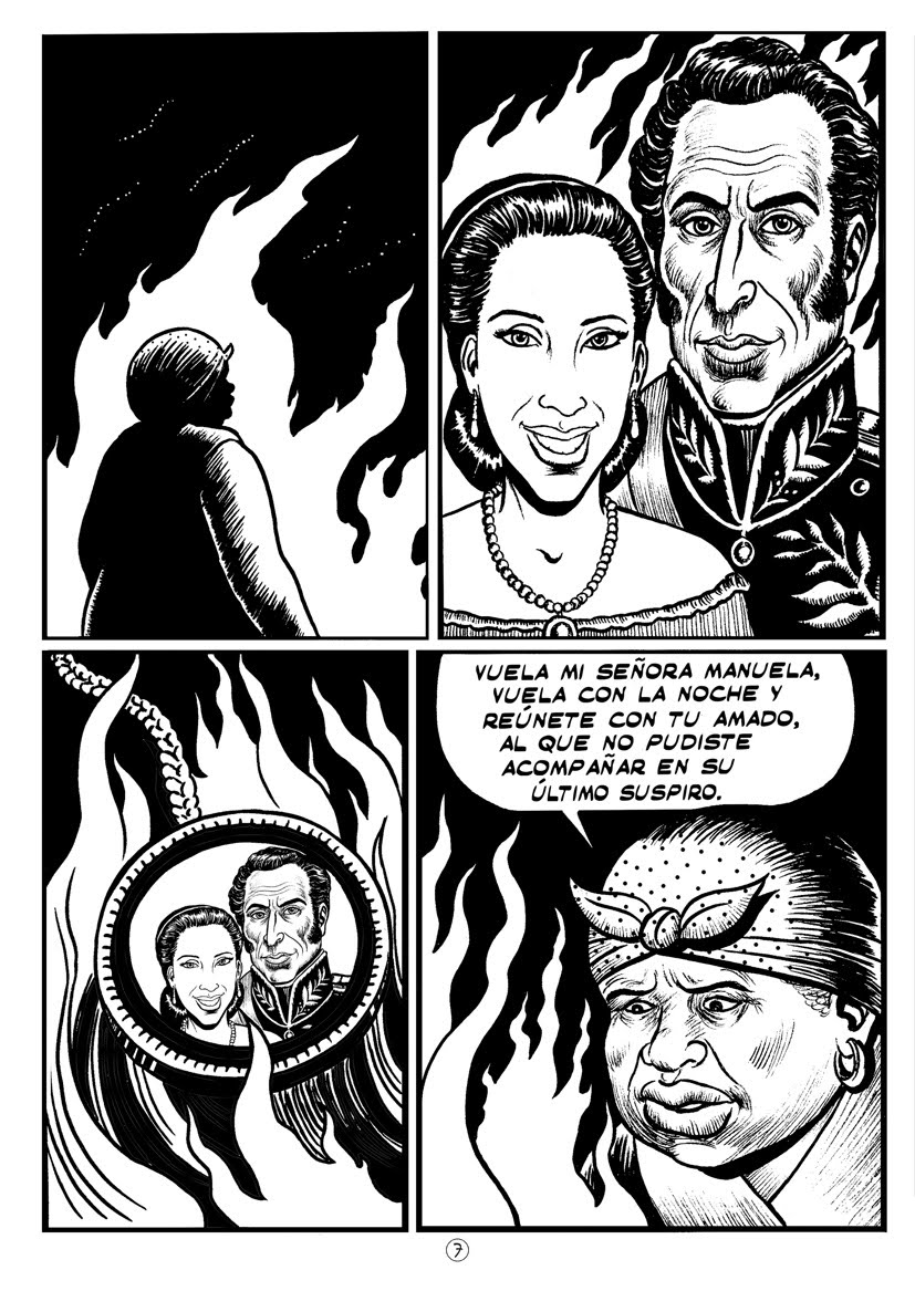 Comic Noveno Arte: "Manuela Saenz" del historietista peruano Juan ...
