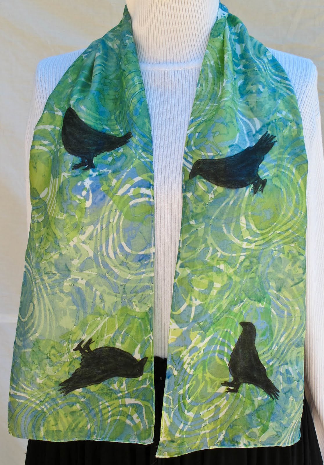 Linda Marcille, Fine Art ~ Crow House Studio: Hand Screen Printed Silk ...