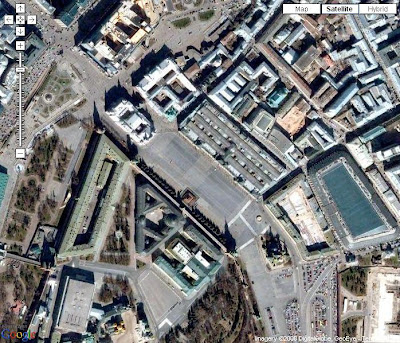 View from satellite: Red Square