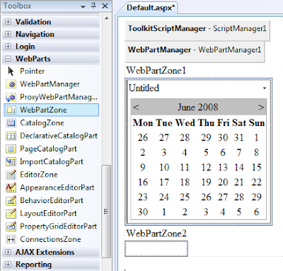 What I Think About...: Ajax Web Parts Part 1 - Drag and Drop