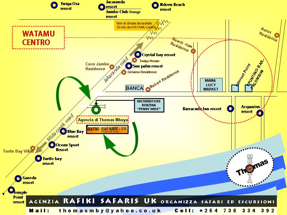 Cartina Watamu | Cartina