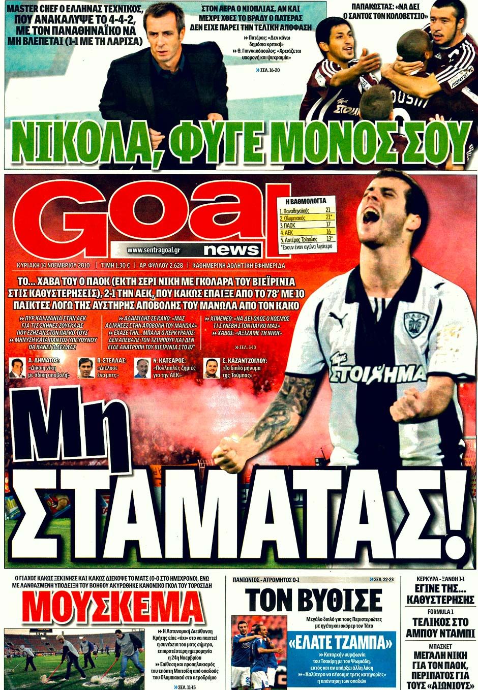 Ο αθλητικος τυπος για ΑΕΛ - ΑΕΛ