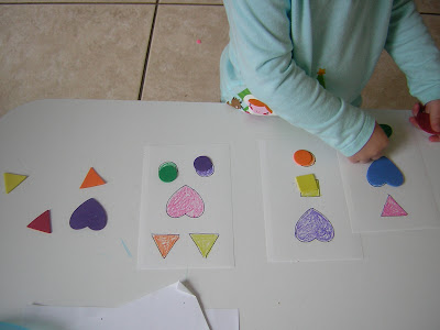 Homemade Homeschool: Adding shapes to the mix