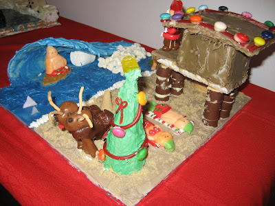 Van Essen Gingerbread House Contest: Gingerbread House - Santa's Surf Shack