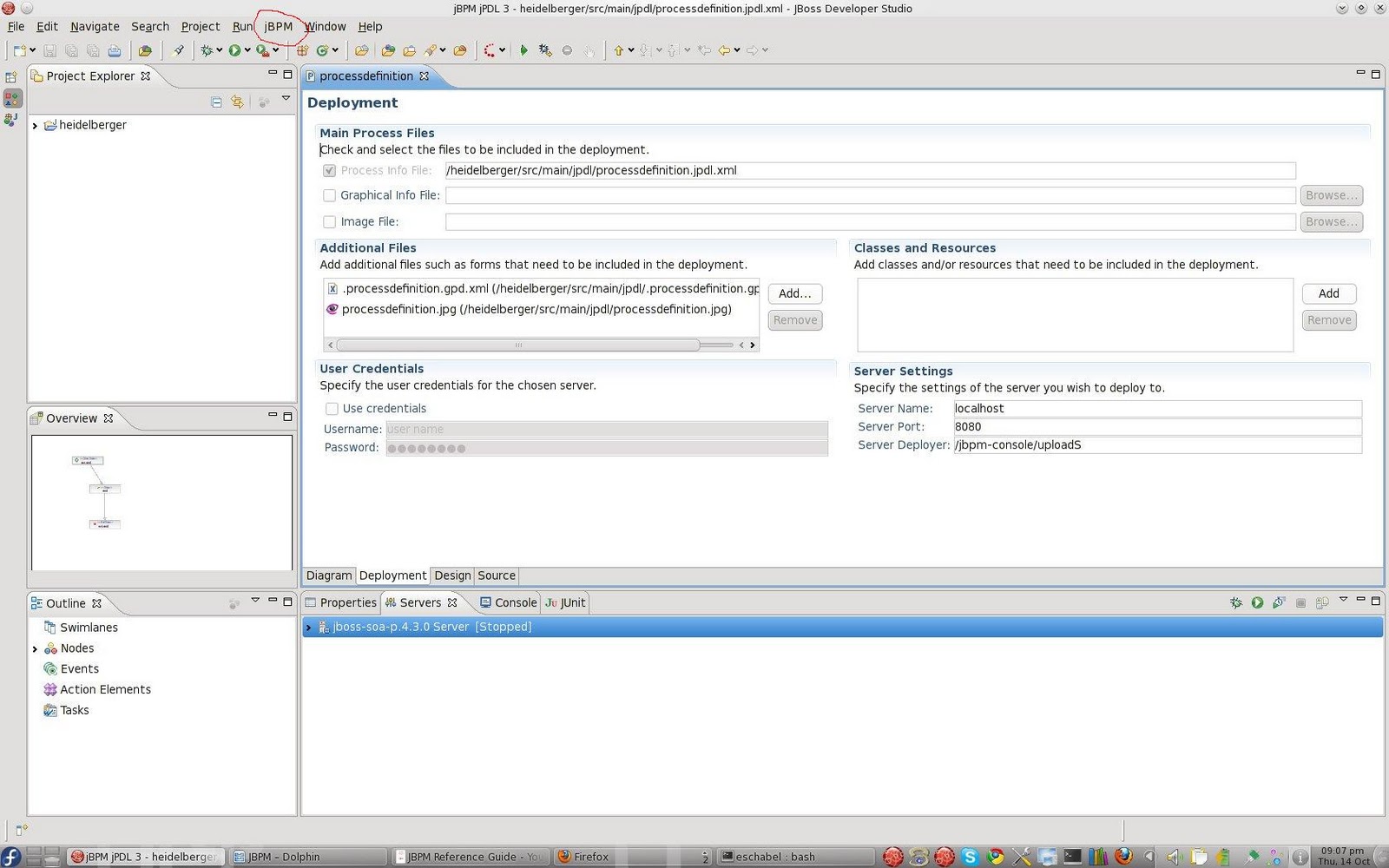 Eric D. Schabell: HowTo deploy jBPM processes in JBoss Developer Studio 4 (sneak preview)