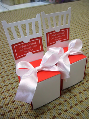 FNI KREATIF TRADING: FNI - Chair Favor Boxes