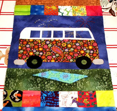Dirt Cheap Decor!: VW Bus Quilt Block