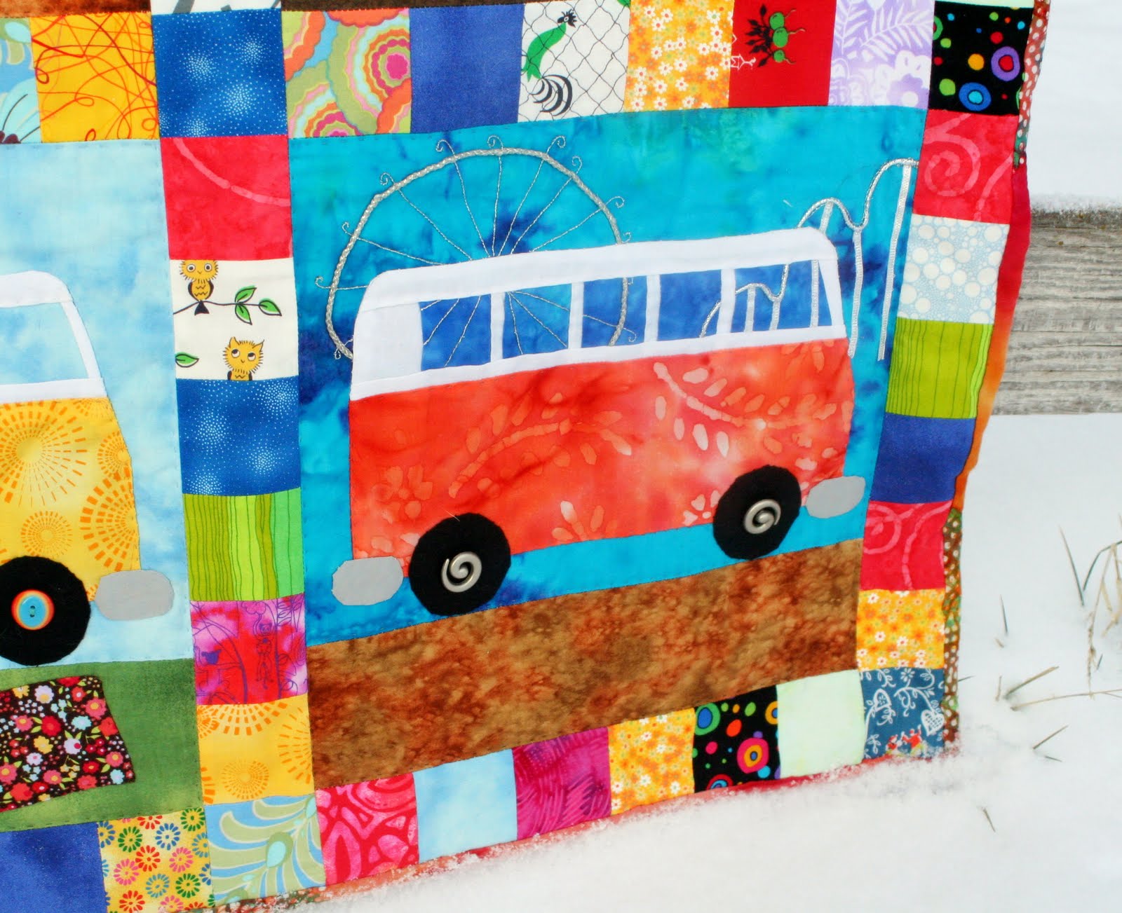 Dirt Cheap Decor!: VW Bus Quilt