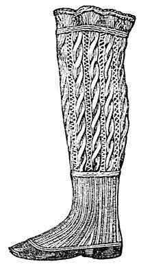 Vintage Stitch-O-Rama : Ladies' Knit Gaiters, 1857