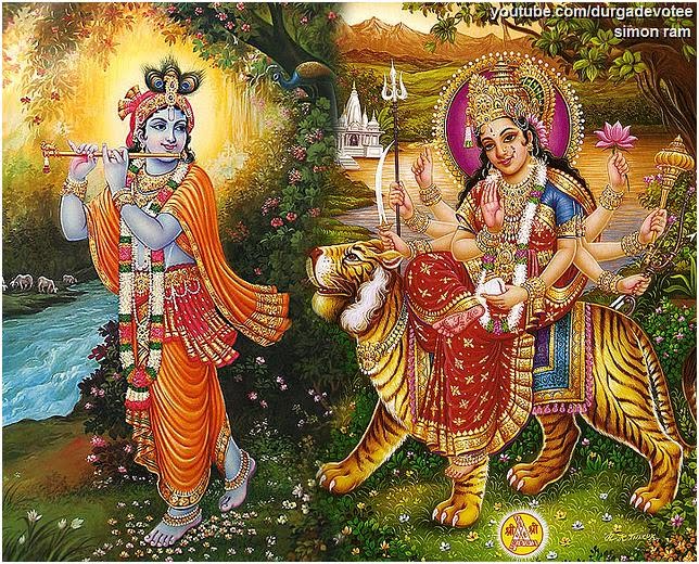 Shiva Durga: KrishnaKali appear as Siblings Later Rembering Krishna ...