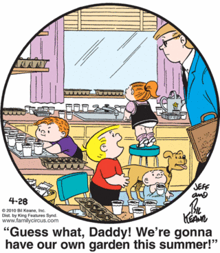 The Comics Section: Family Circus: Guess what, Daddy! We're gonna have ...