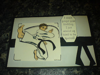 Betty Boops Card Making Place: Karate Birthday Card