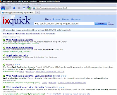 SecurIT: Ixquick Web Search and Proxy Server