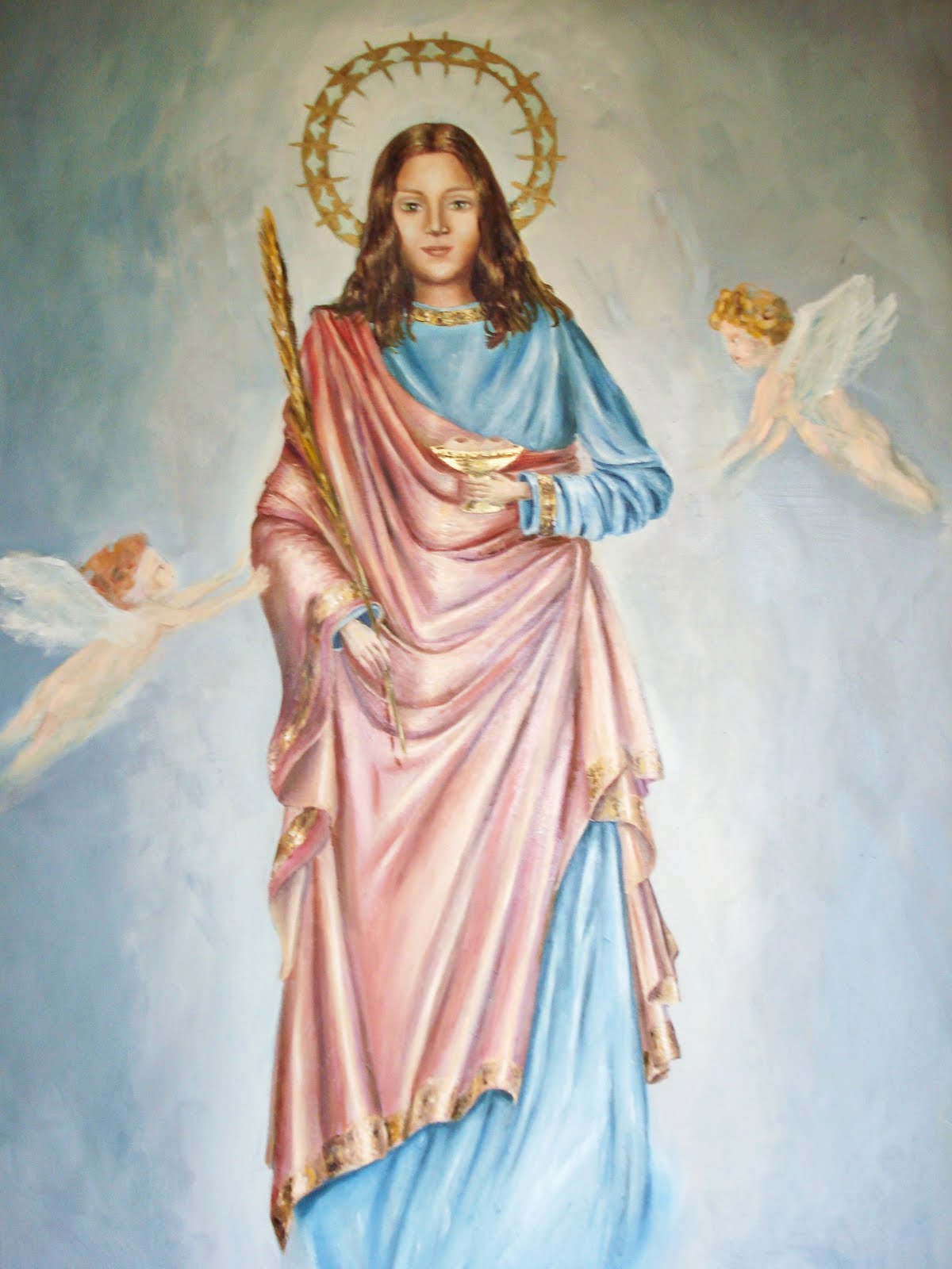 Taller de Arte de CLAUDIA NUÑEZ: IMAGEN DE SANTA AGATA DE CATANIA