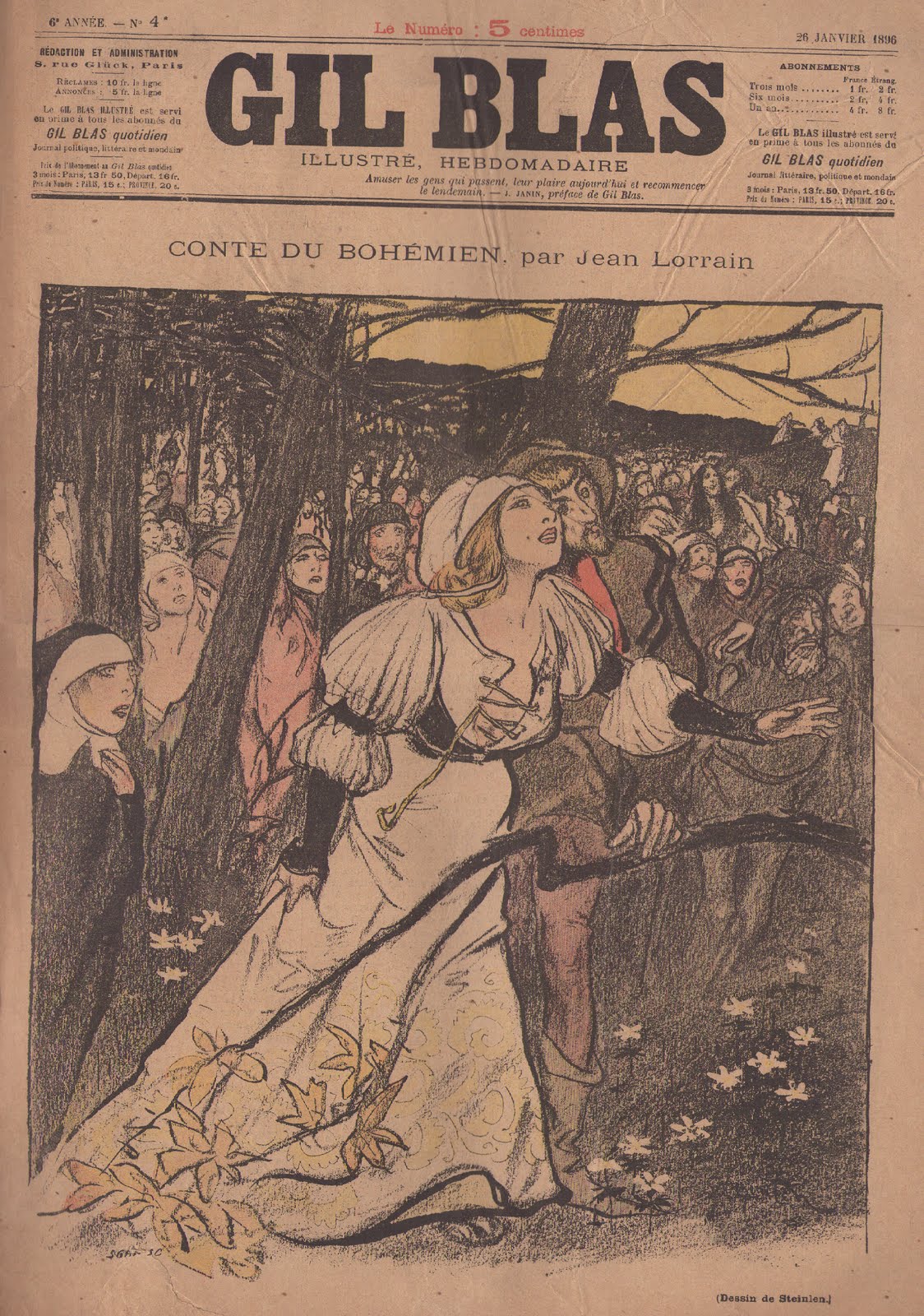 LIVRENBLOG: Jean Lorrain dans le Gil Blas illustré