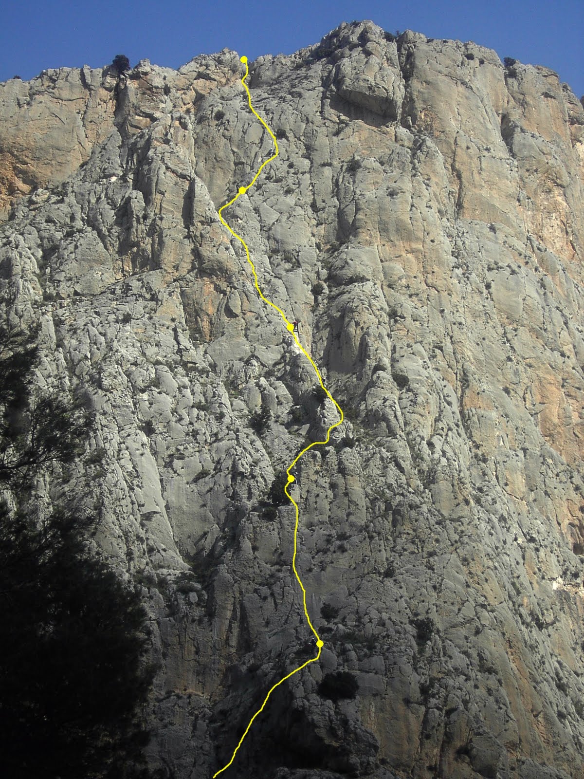 enriquemonte: LEIVA, VIA CARRILLO-CANTABELLA, 6a, 200m. Murcia, SEMANA ...