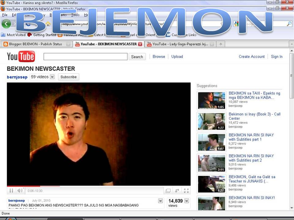 BEJEMON: BEKIMON NEWSCASTER