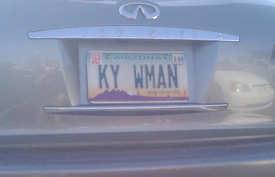 Vanity Plates: Creepiness in 8 Characters or Less: A Slippery Slope