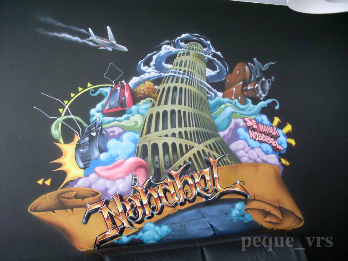 Peque_vrs: NOBABEL(Aerografia para Estudio de diceño)