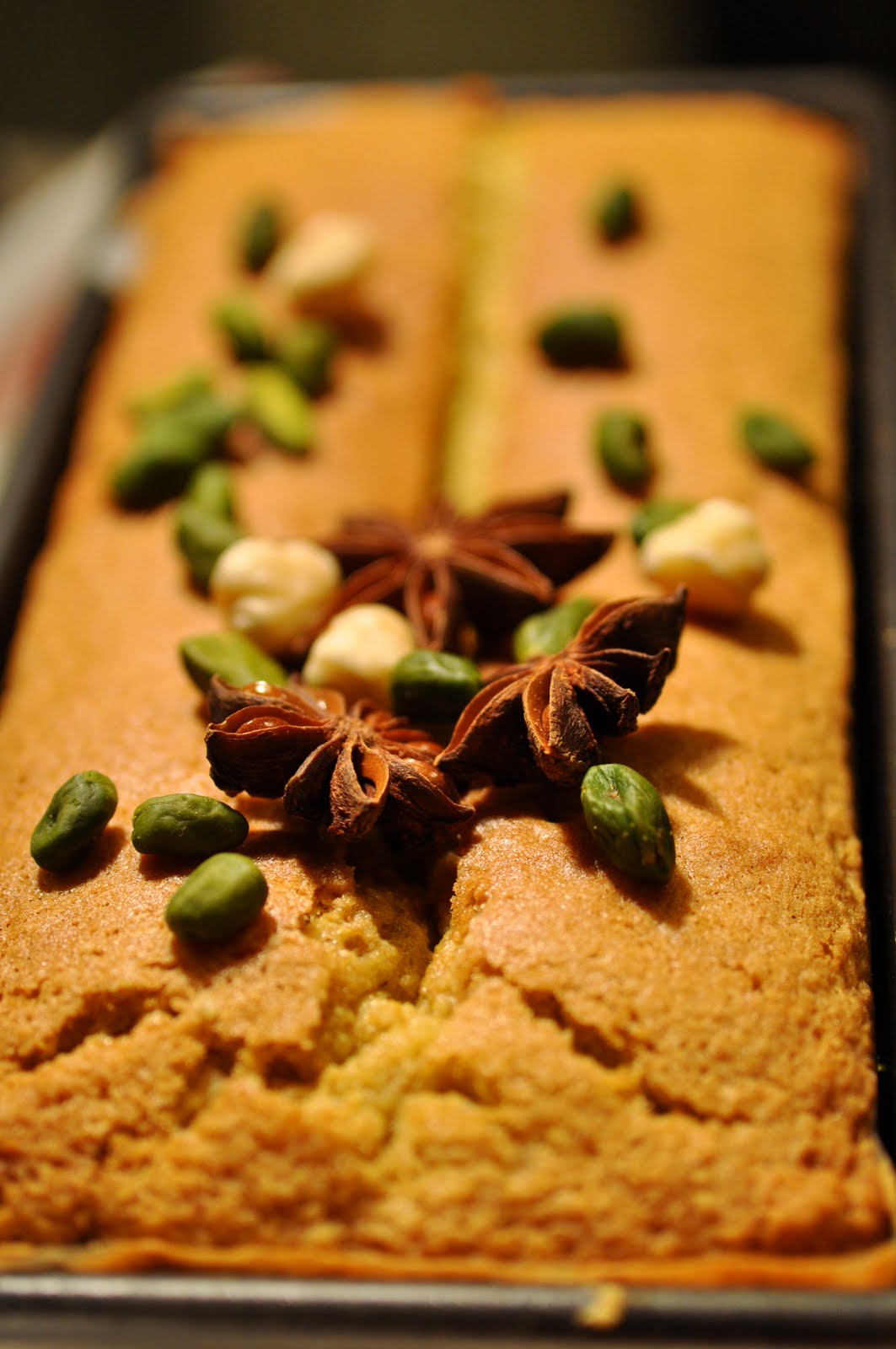 Délices et Caprices: Cake à l’absinthe et au praliné pistache…