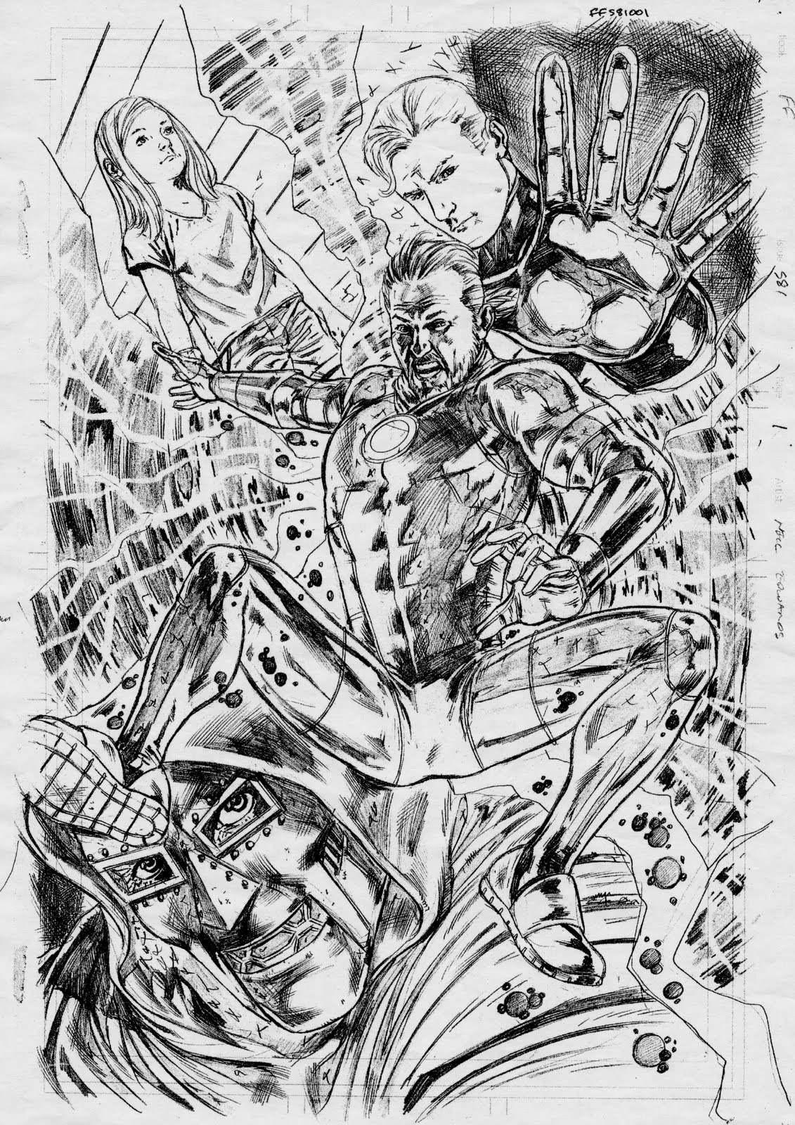 Lee Townsend Inking.Com: Marvel: Sample Ink Pages #2