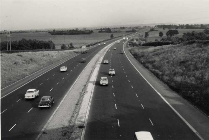 Wolverton Past - History before 1970: M1 Motorway