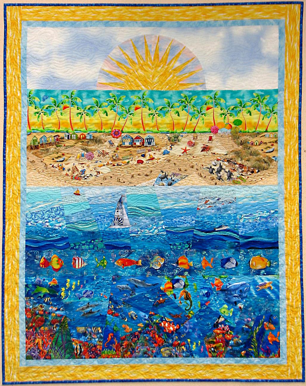 Sampaguita Quilts: Beach quilt spotted!