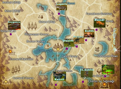 shaiya haritalar ve lapis-shaiya-kingdom