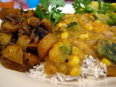 Sabzi Dhan Shak (Parsi Spicy Squash & Legume Stew) - The Spiced Life