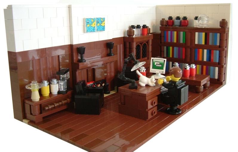 Brick Town Talk: Library Interior - LEGO Town, Architecture, Building ...