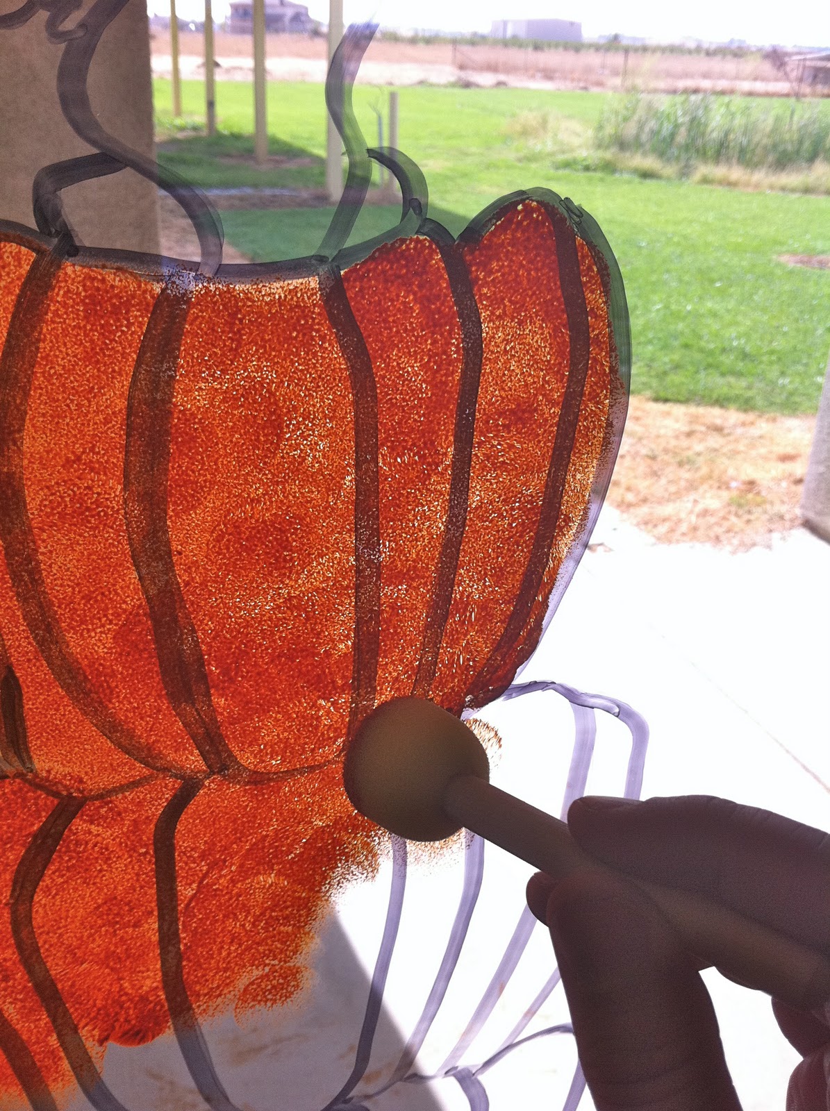 Pine Creek Style: Fall Painting on Windows