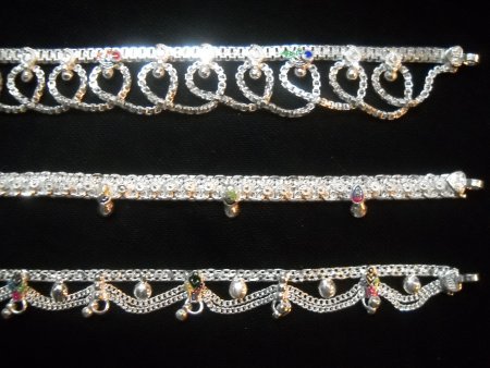 payal design: .....................S.L.PAYAL.SILVER ANKLETS