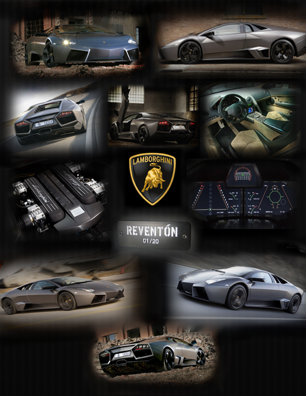 Different Angles: Lamborghini Reventon Collage
