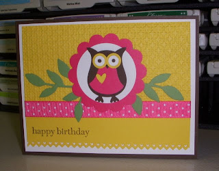 scrappingwest: Owl Punch Card