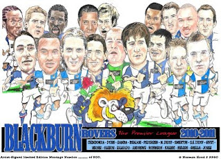 THE CARTOONSTORE: JUST RELEASED - BLACKBURN ROVERS SQUAD CARTOON 2010