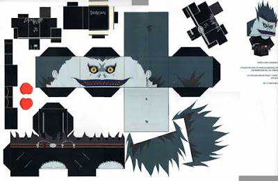 soyellobo: Ryuk de Death Note - plantilla para cubeecraft