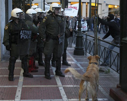 The truth is out there: Lukanikos, the Greek [awsome] riot dog