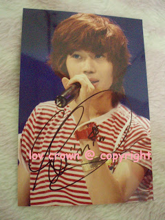 K-Shop: SHINee Autograph Photo