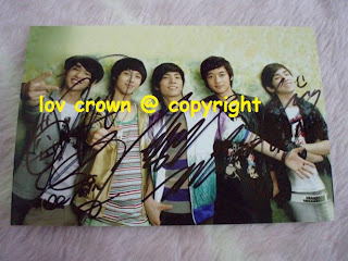 K-Shop: SHINee Autograph Photo