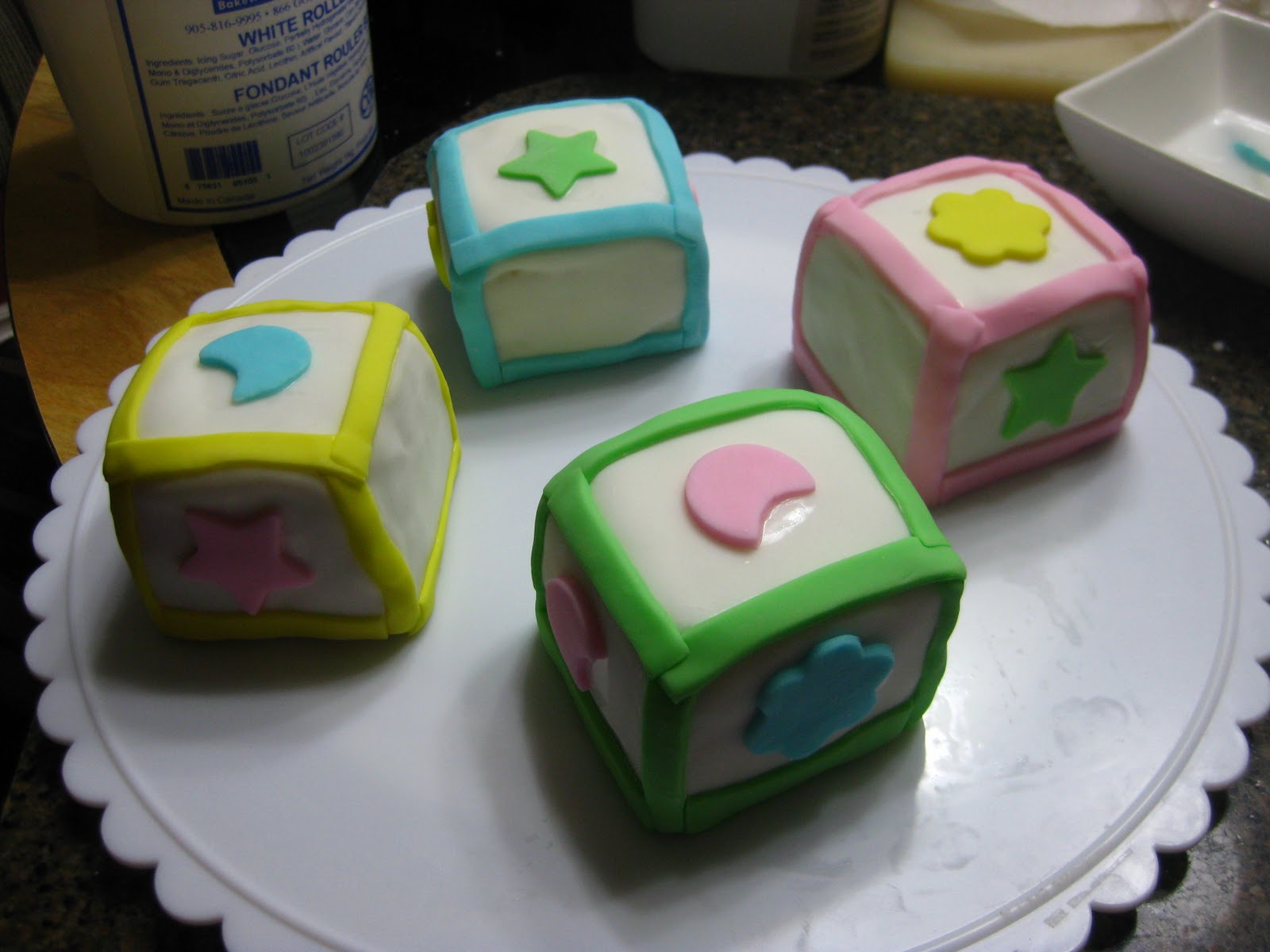 The Novice Goddess' Kitchen: First Time Using Fondant - Alphabet Blocks ...