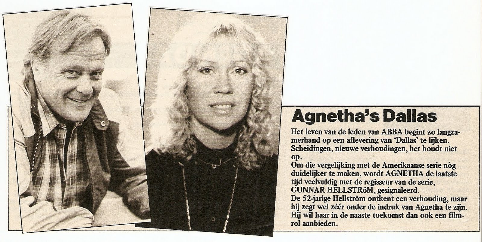 ABBA The Articles: Hitkrant,1981: Agnetha’s Dallas