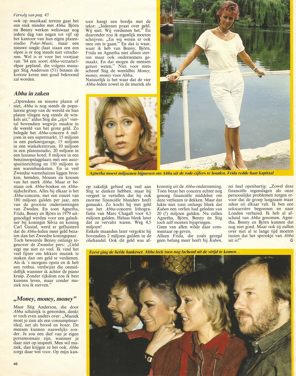 ABBA The Articles: Story, 1983: ABBA’s goodbye to the rich life