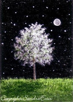 Paintings by Sandra Estes: My Reflections of Grace: White Flowering ...