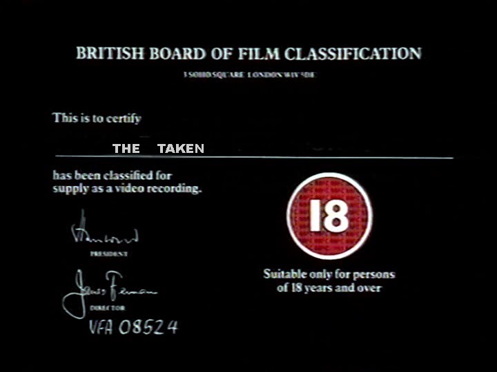 Tangerine Productions: CERTIFICATION FOR THE TAKEN (2011)