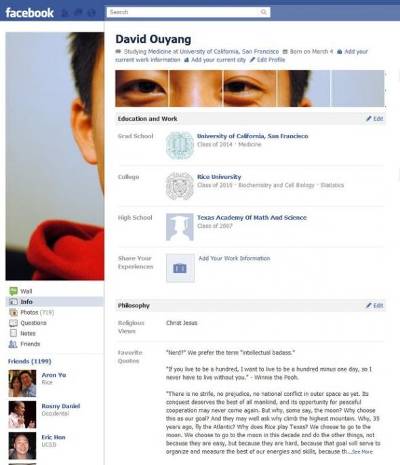 Playstuff: Best 10 examples of Facebook profile design